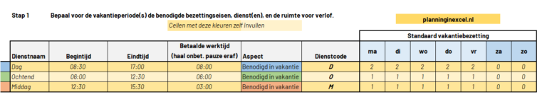 Uitleg/Tutorial Excel Template: Zelf een vakantierooster maken in Excel ...